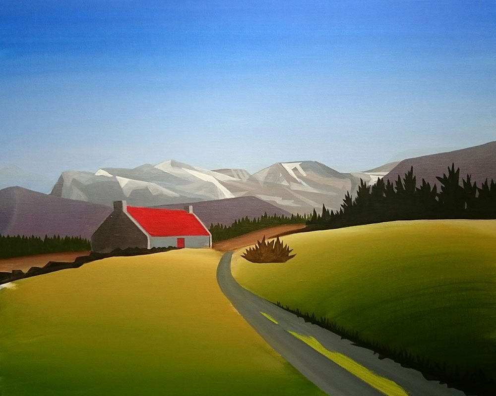 A new look at a bright bothy – Angus Grant Art